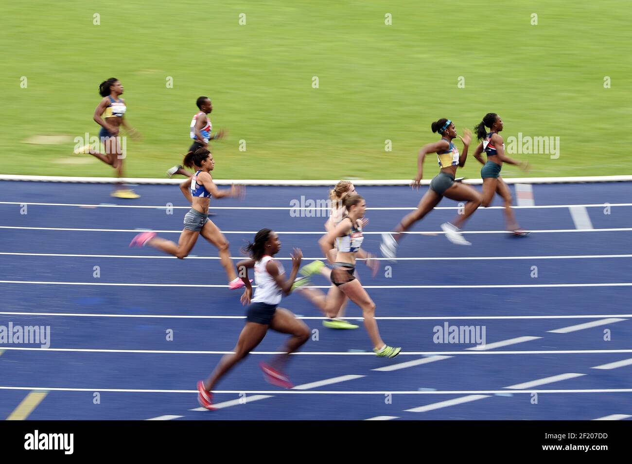 Illustration of 200m women during the Athletics French Championships ...