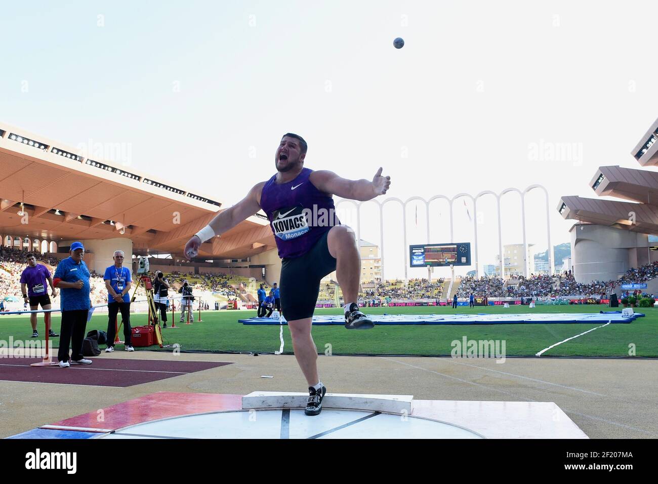 Joe Kovacs of United States competes and wins in Shot Put Men during ...