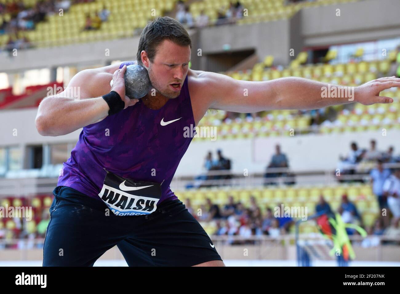 Tom Walsh of New Zealand competes in Shot Put Men during the ...
