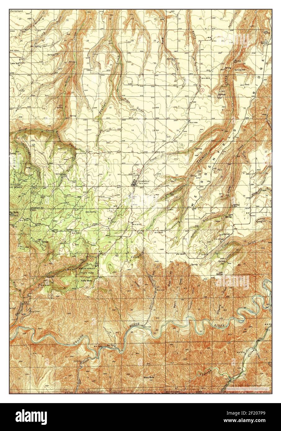 Map of anatone washington hi-res stock photography and images - Alamy