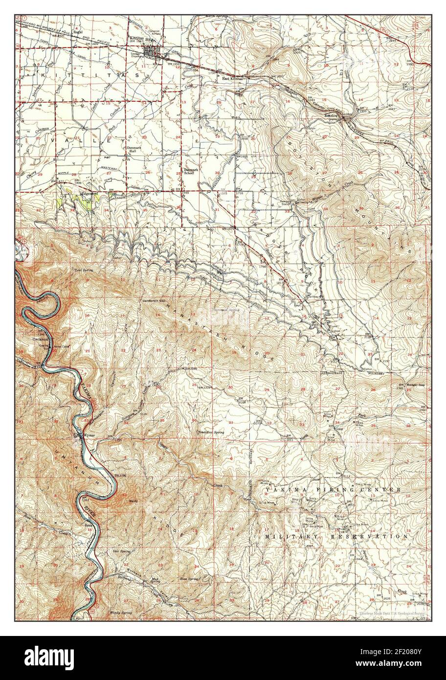 Badger Pocket, Washington, map 1953, 1:62500, United States of America ...