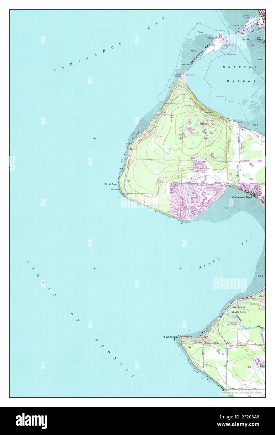 Birch Point, Washington, map 1952, 1:24000, United States of America by ...