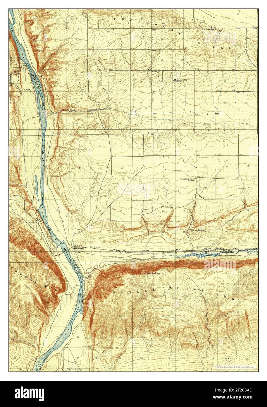 Beverly, Washington, map 1912, 1:62500, United States of America by ...