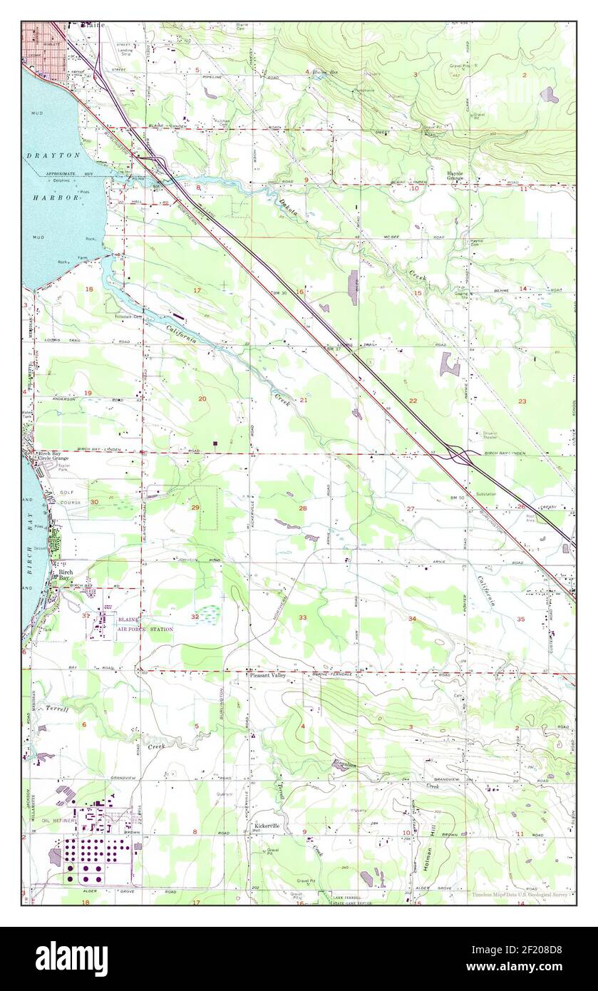 Blaine, Washington, map 1952, 1:24000, United States of America by ...