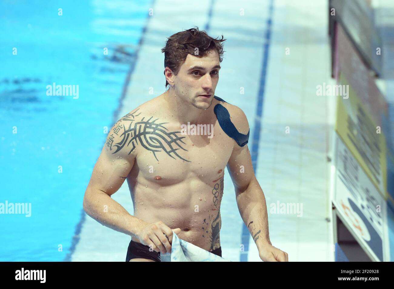 Matthieu Rosset (FRA) competes on Men's 3 m Springboard semifinal ...