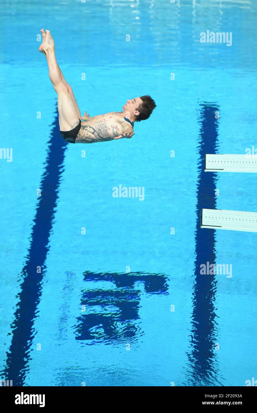 Matthieu Rosset (FRA) competes on Men's 3 m Springboard semifinal ...