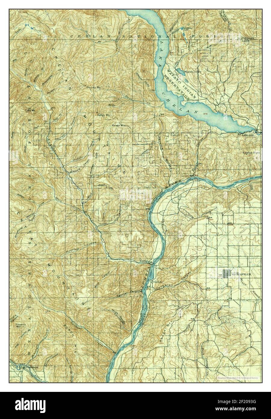 Chelan washington state map hi-res stock photography and images - Alamy