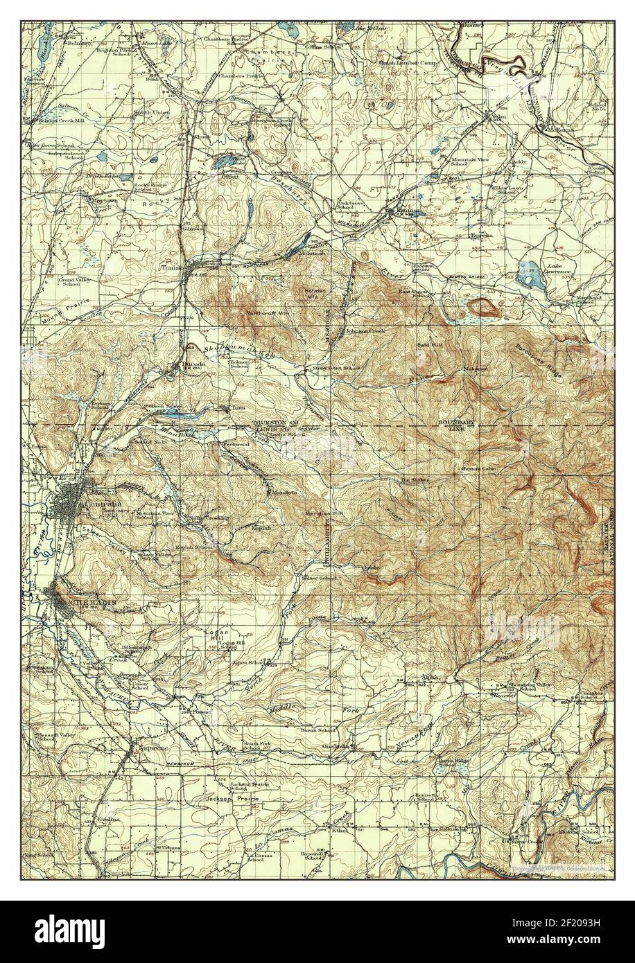 Map of chehalis hi-res stock photography and images - Alamy