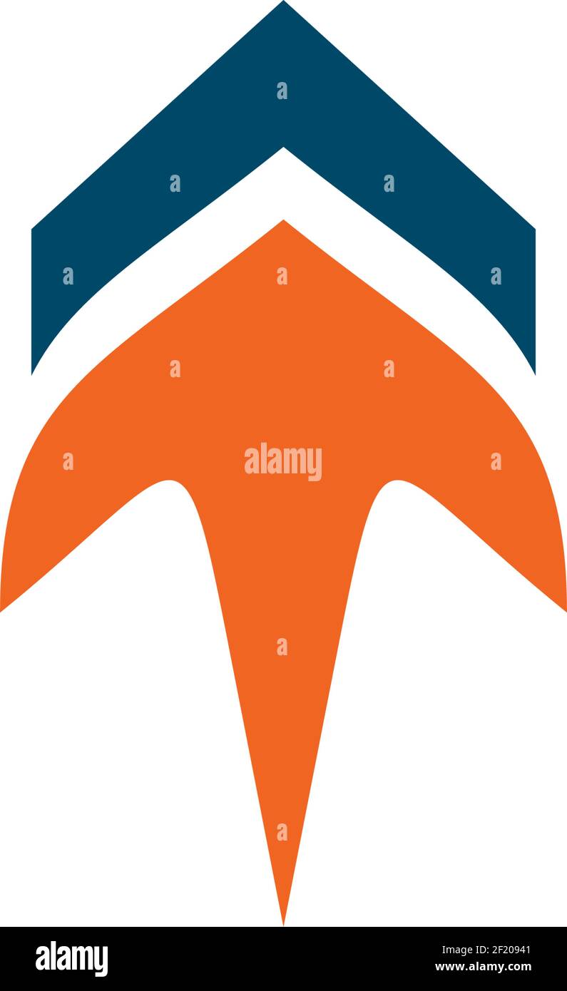 Up arrow logo design logo design vector template Stock Vector Image ...