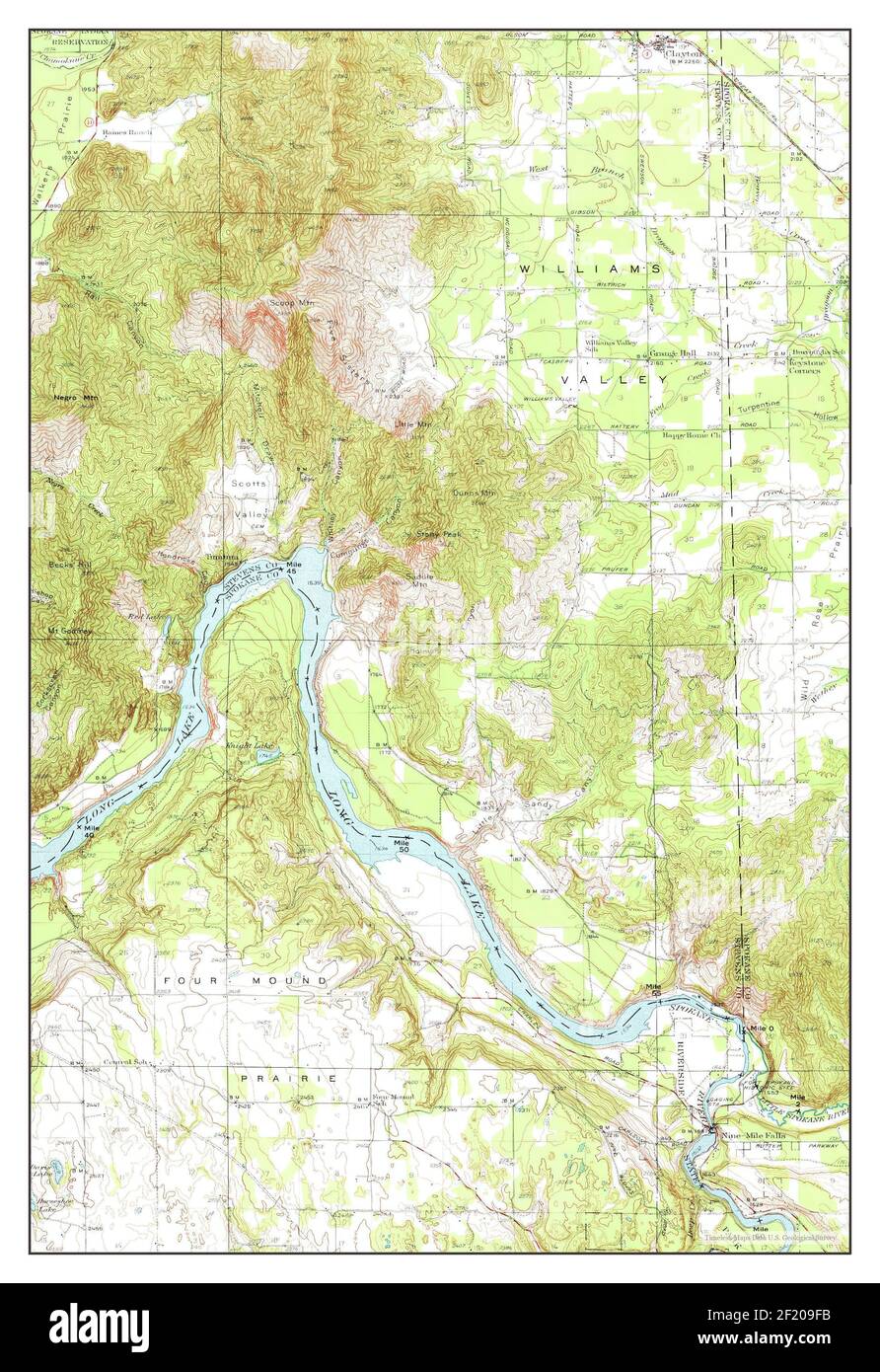 Clayton, Washington, map 1950, 1:62500, United States of America by ...