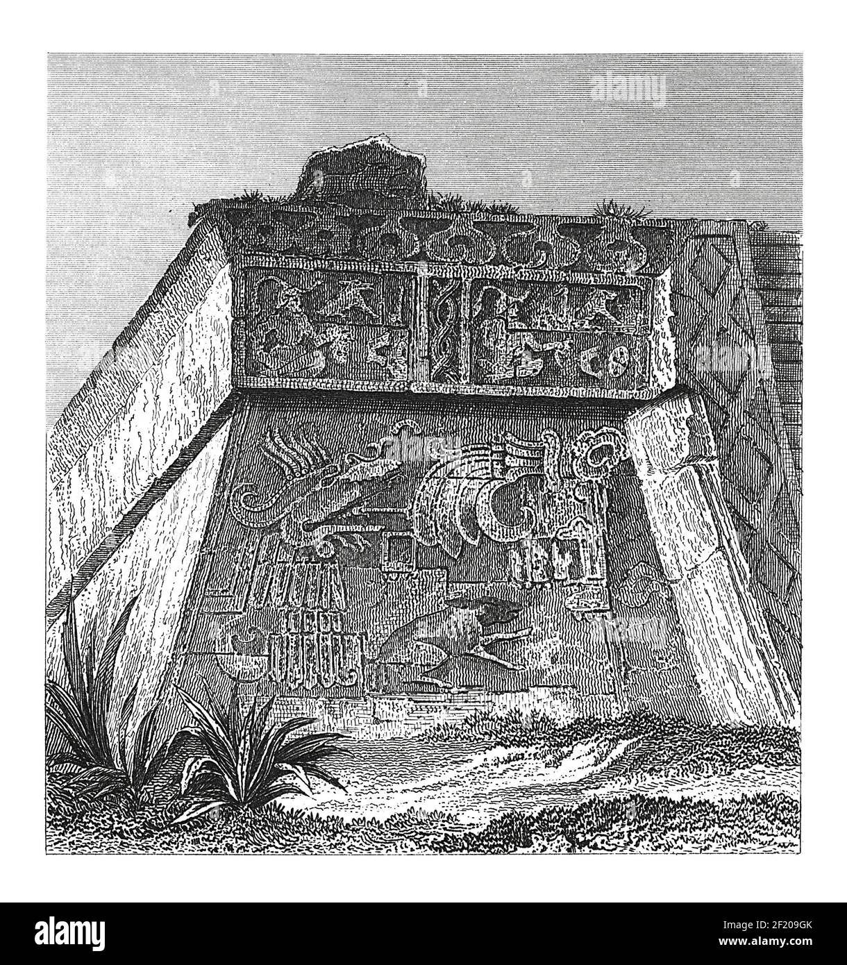 Teocalli of xochicalco Cut Out Stock Images & Pictures - Alamy