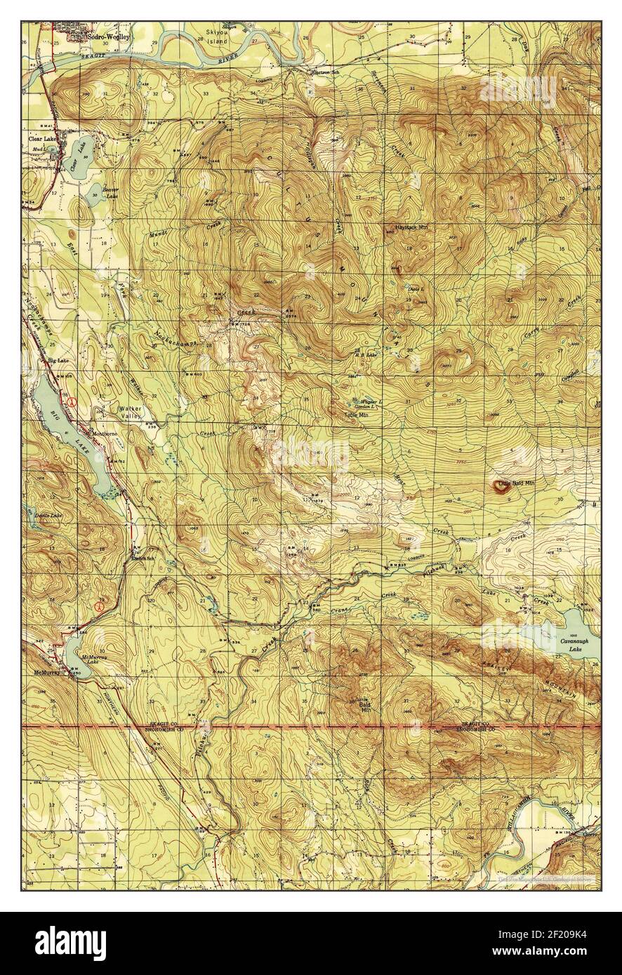 Clear Lake, Washington, map 1944, 1:62500, United States of America by ...