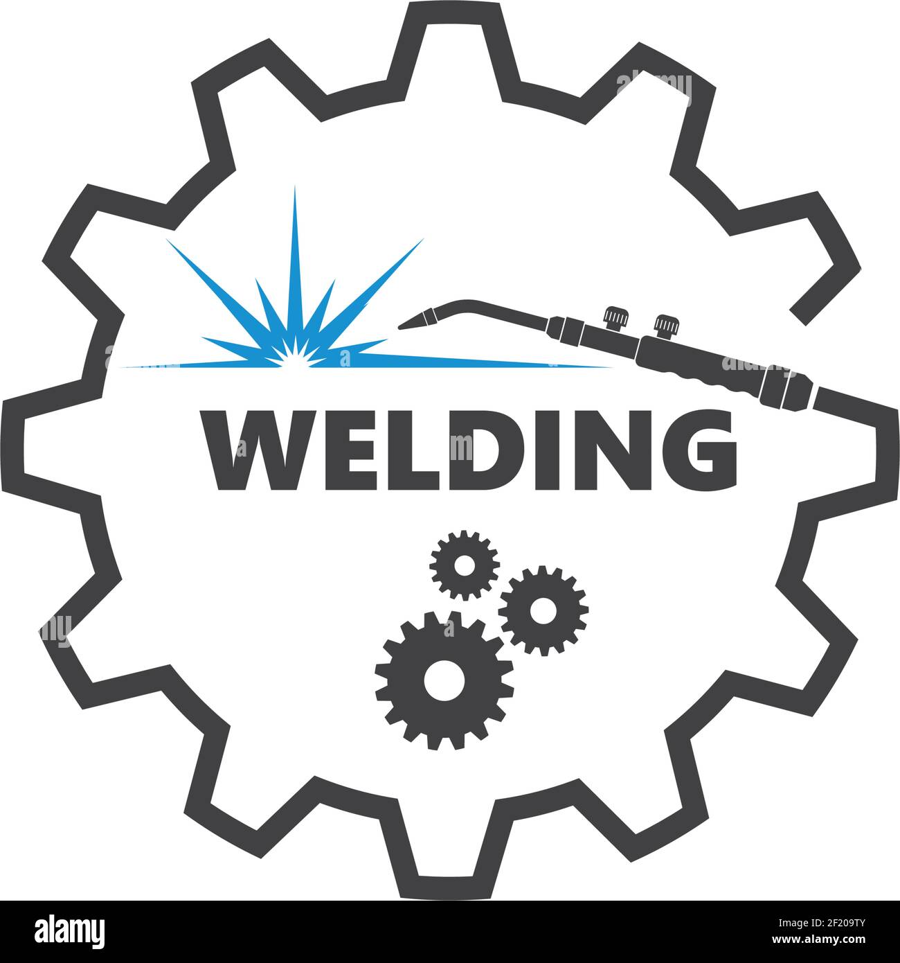 Welder vector cartoon illustration Cut Out Stock Images & Pictures - Alamy