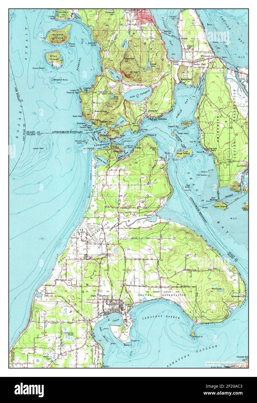 Deception pass map hi-res stock photography and images - Alamy