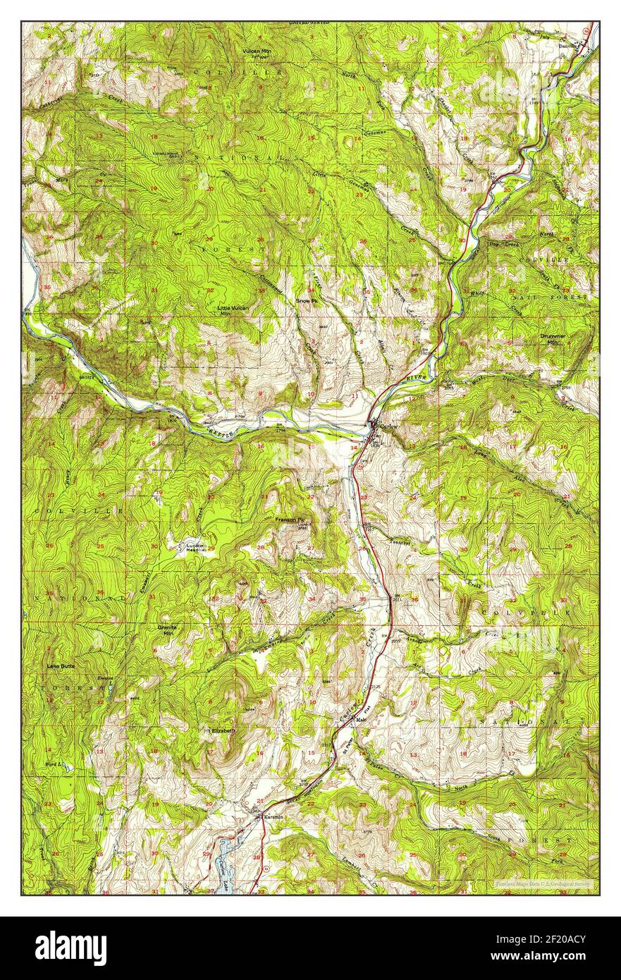 Curlew, Washington, map 1948, 1:62500, United States of America by ...
