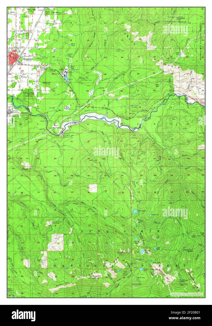 Map of enumclaw washington hi-res stock photography and images - Alamy