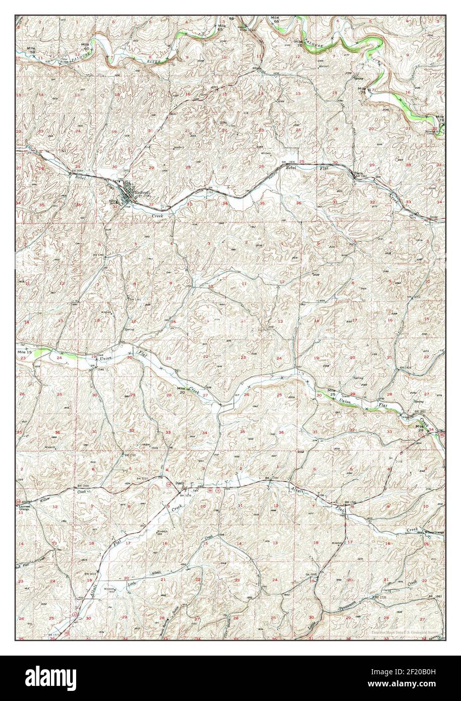 Endicott washington state map hi-res stock photography and images - Alamy