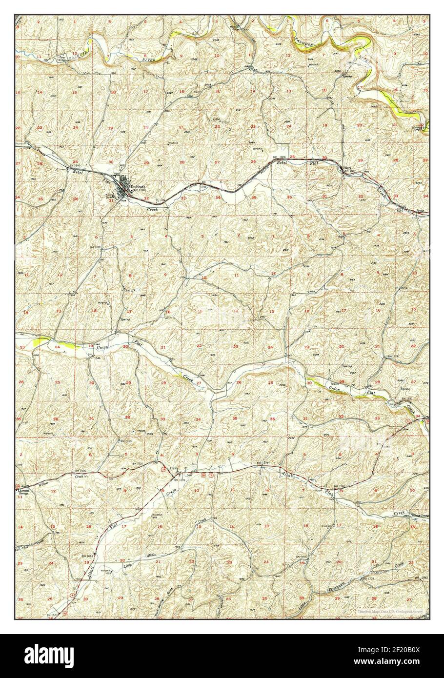 Endicott washington state map hi-res stock photography and images - Alamy