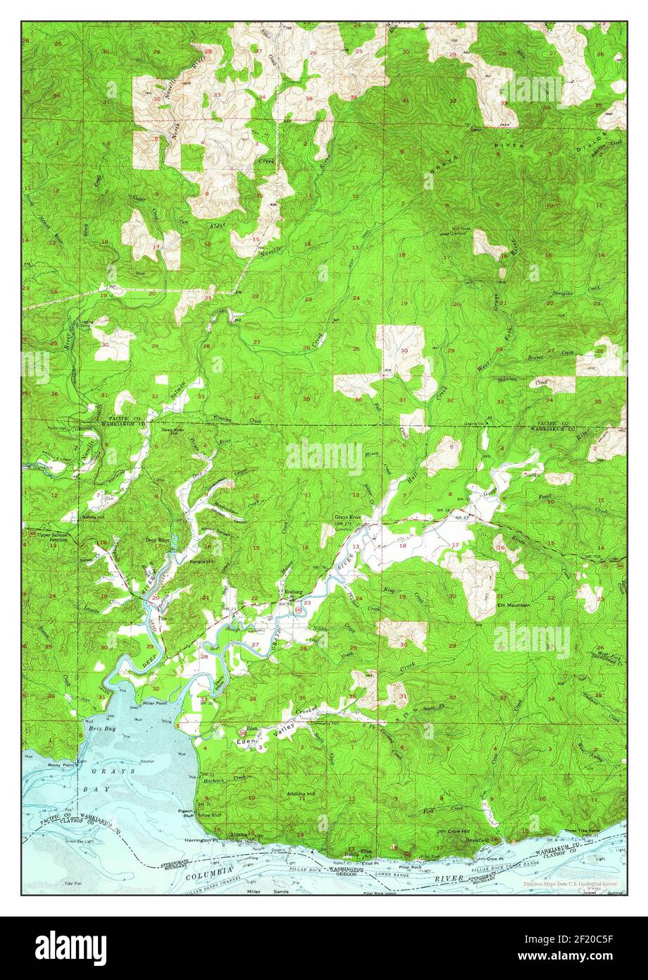 Grays river map hi-res stock photography and images - Alamy