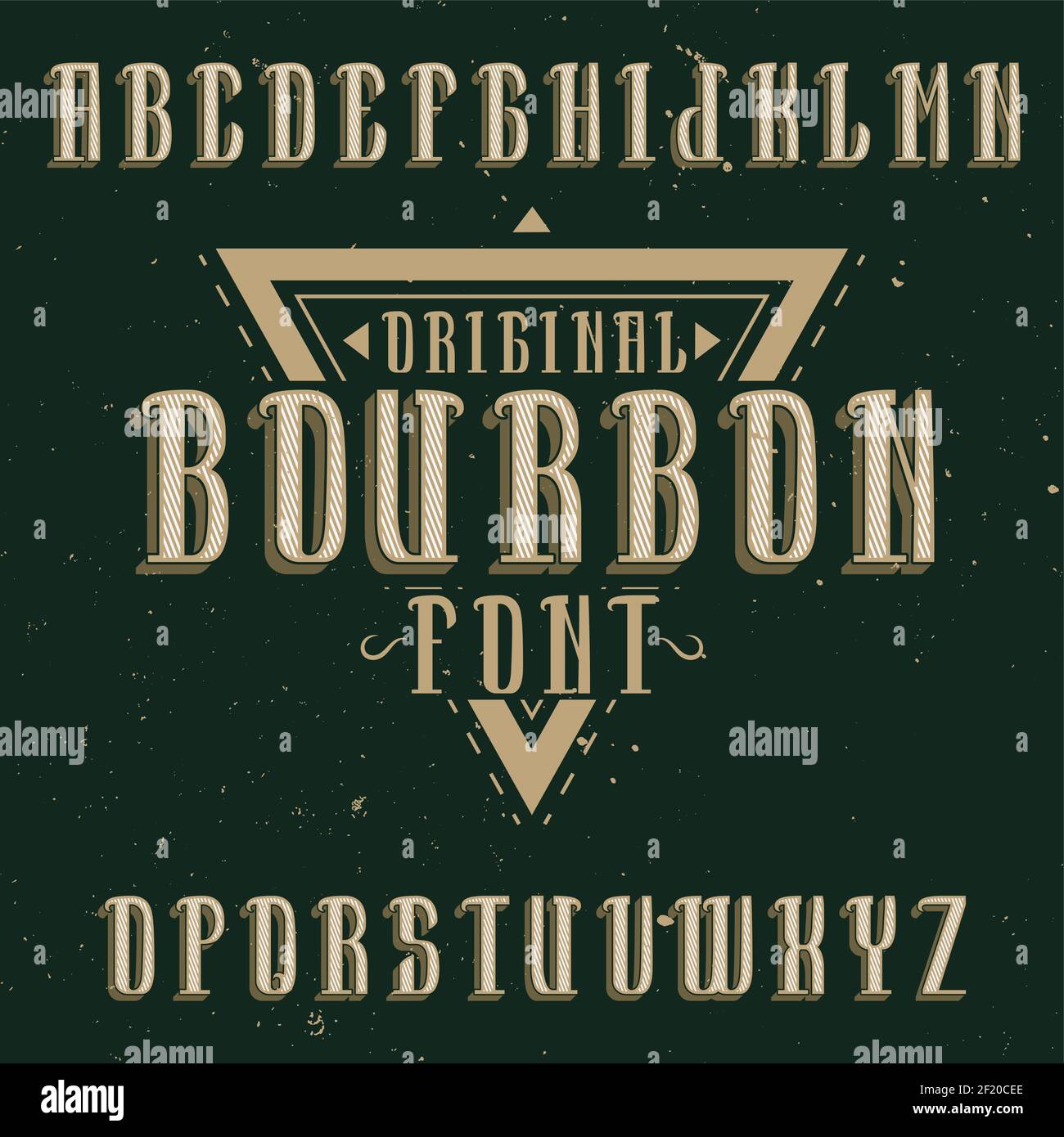 Vintage label typeface named Bourbon. Good font to use in any vintage ...