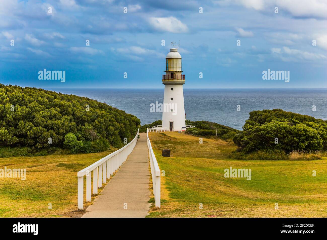 The white lighthouse Stock Photo - Alamy