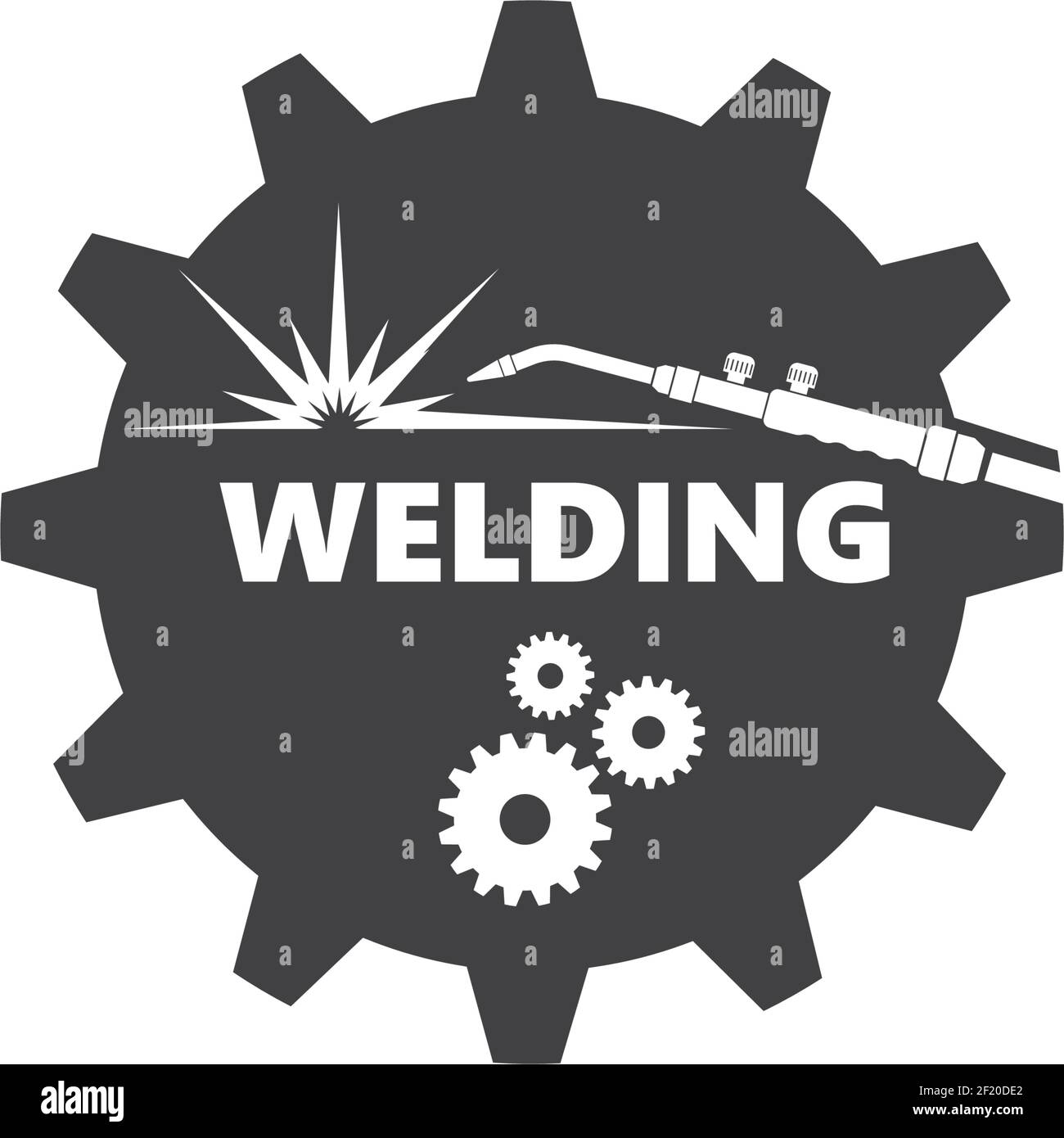 Welder vector cartoon illustration Cut Out Stock Images & Pictures - Alamy