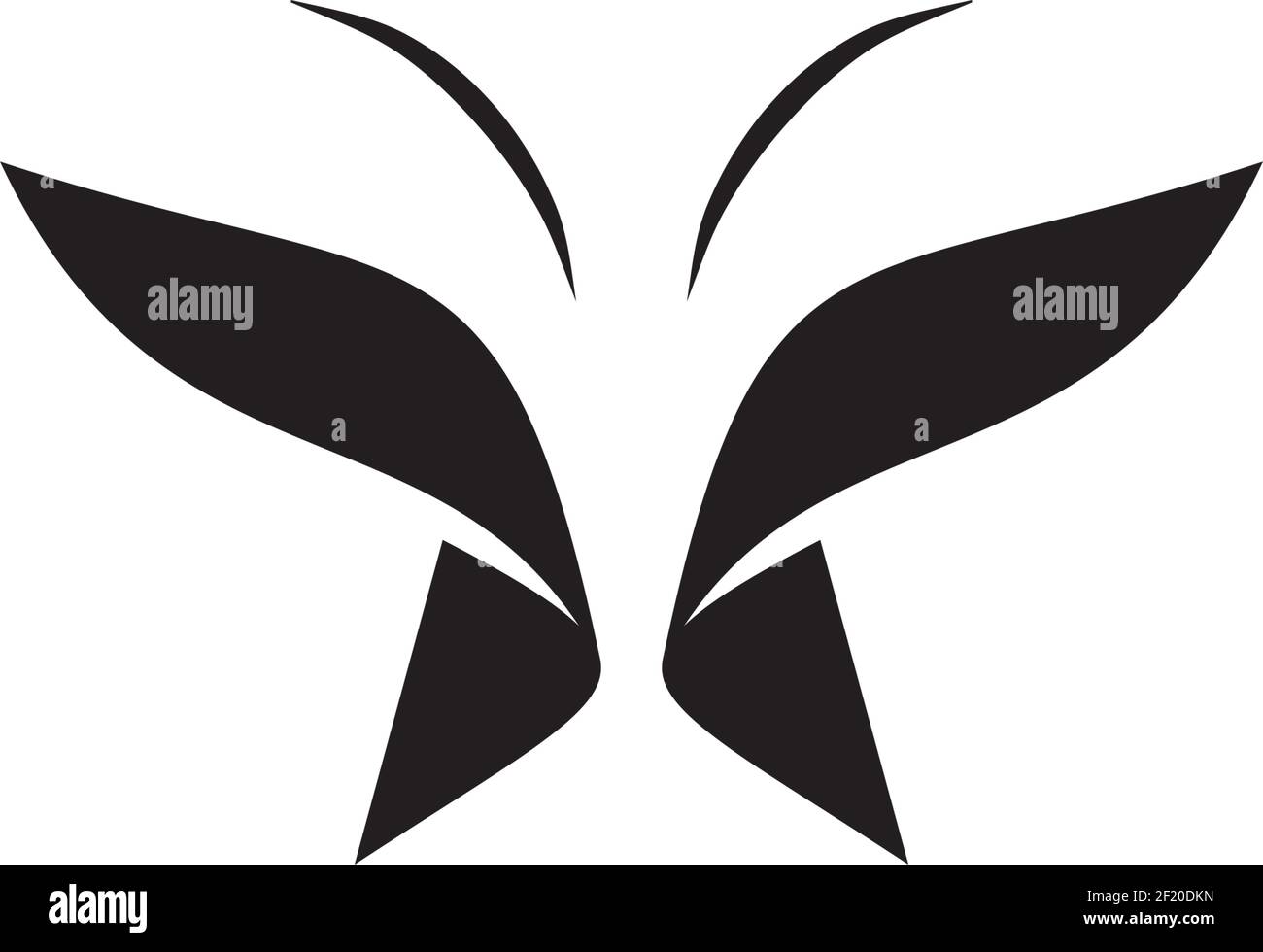 Black butterfly logo design vector template Stock Vector Image & Art ...