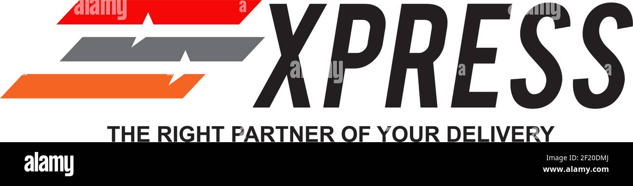 E letter initial logo for Express company design template Stock Vector ...