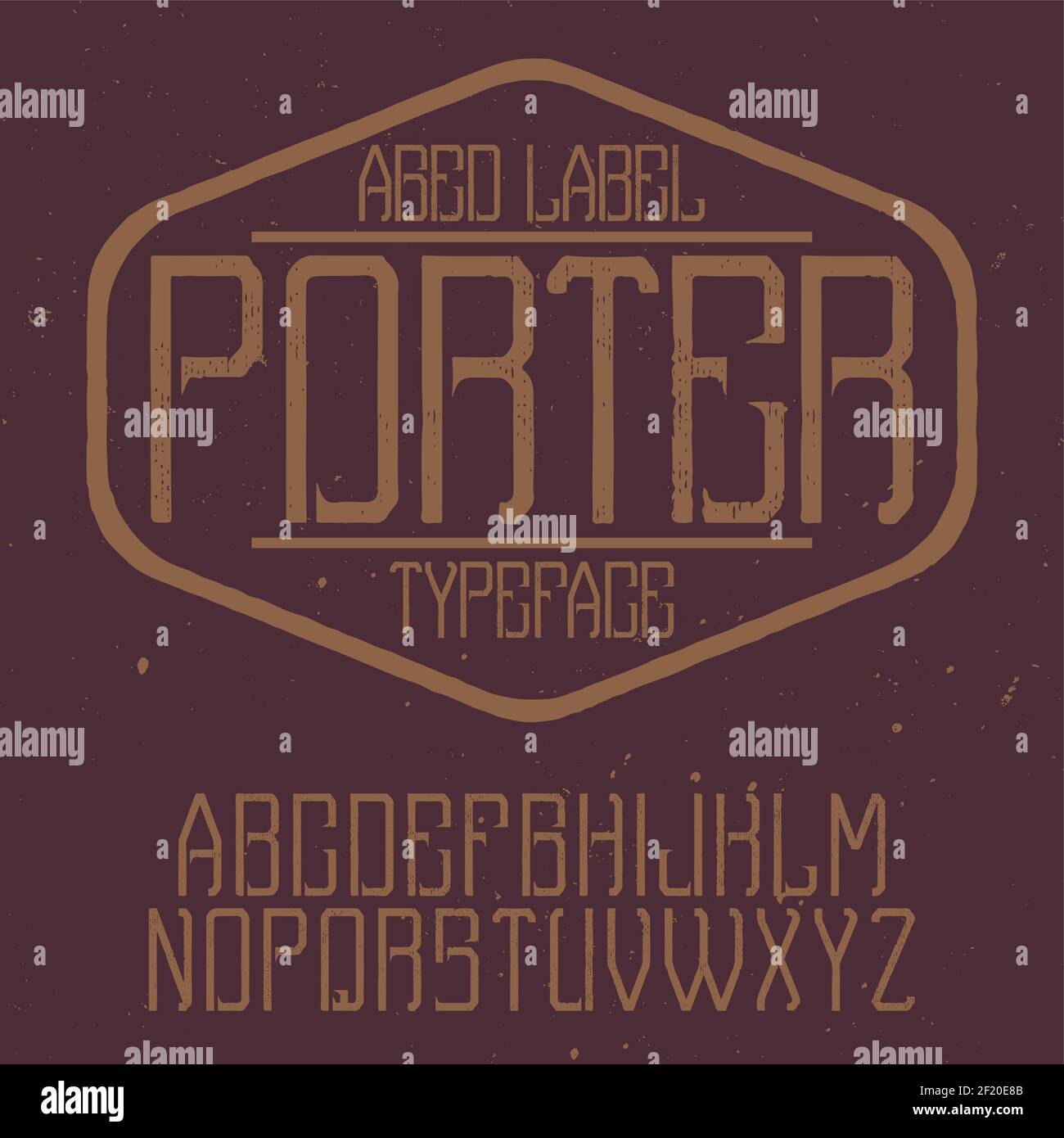 Vintage label font named Porter. Good to use in any creative labels ...