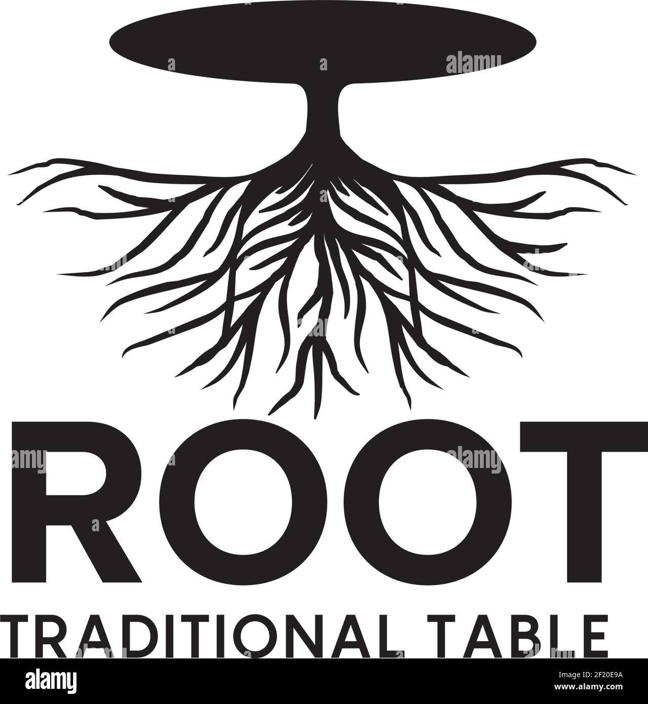Root table classic logo design vector template Stock Vector Image & Art ...