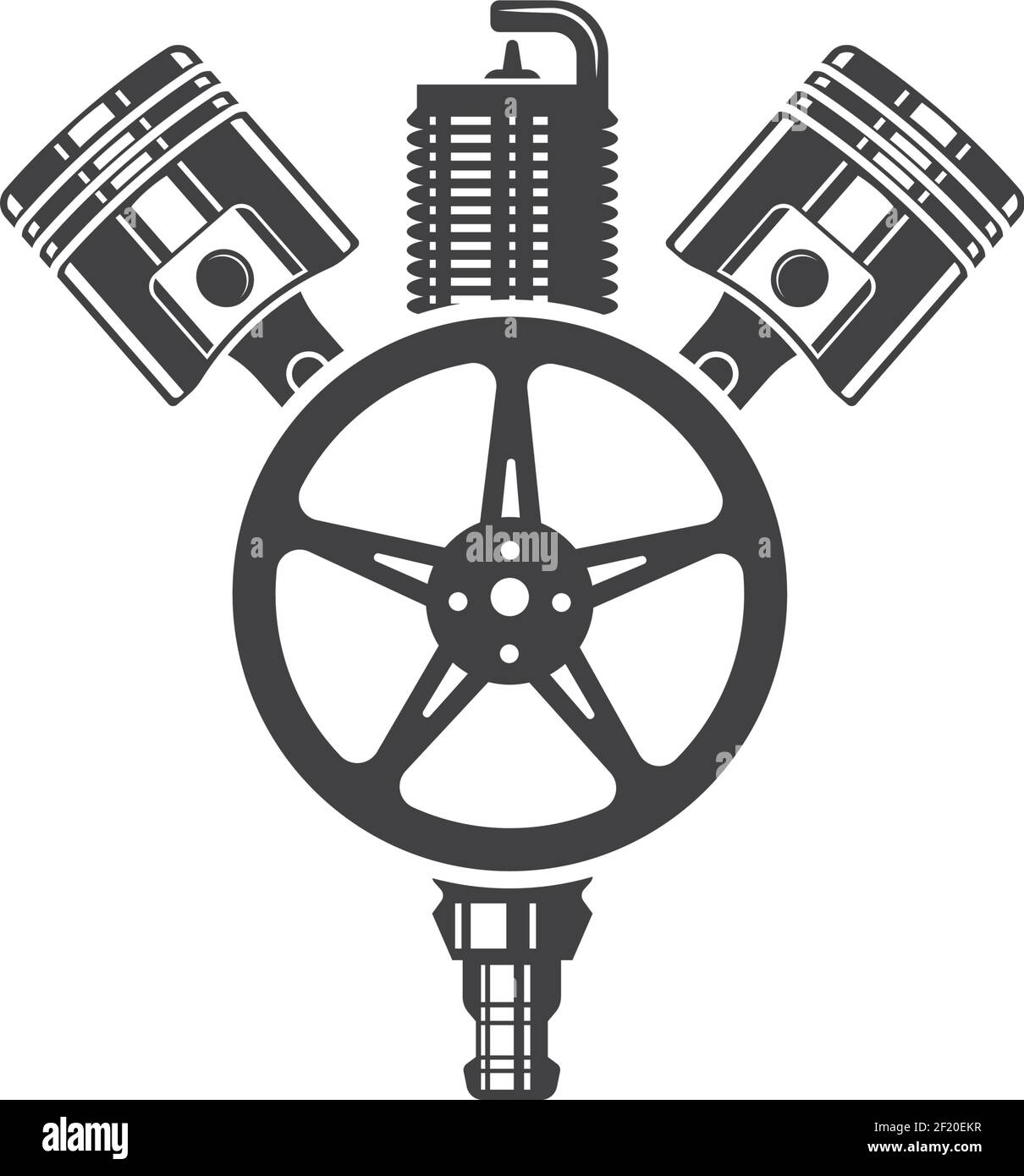 Engine combustion piston Stock Vector Images - Alamy