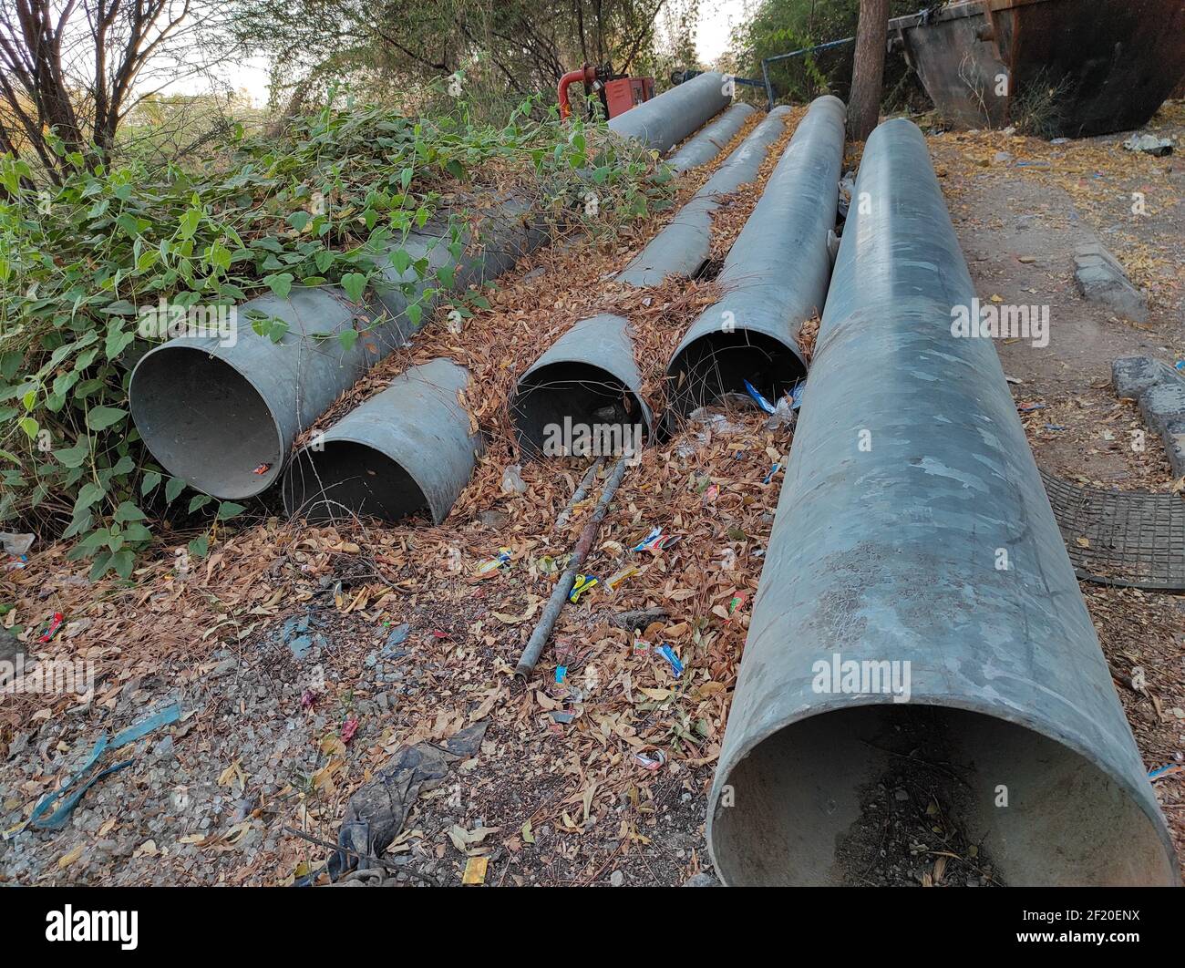 Ground steel pipes hi-res stock photography and images - Alamy