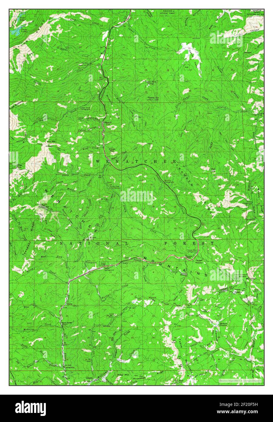Liberty, Washington, map 1961, 1:62500, United States of America by ...