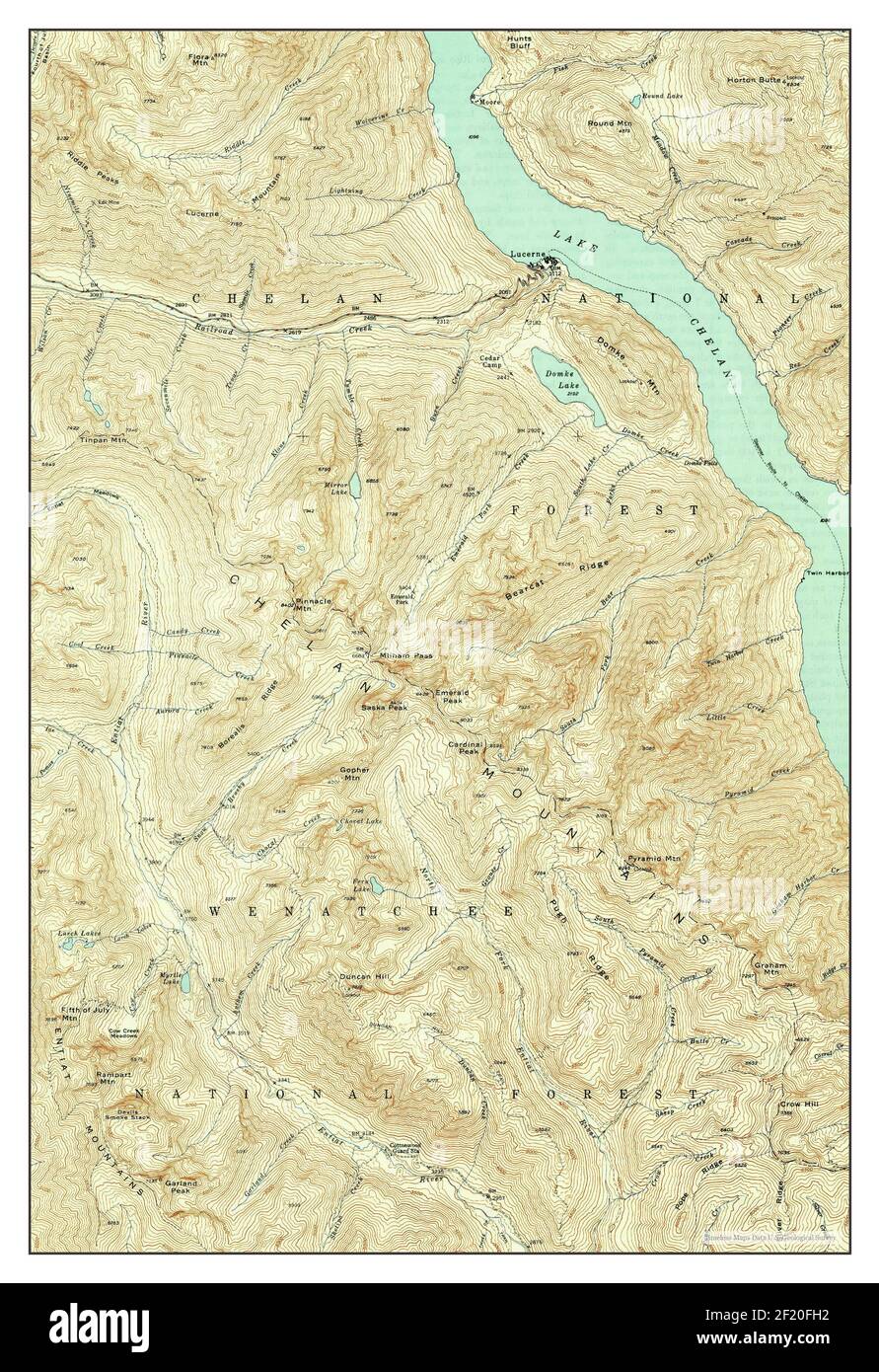 Lucerne, Washington, map 1949, 1:62500, United States of America by ...