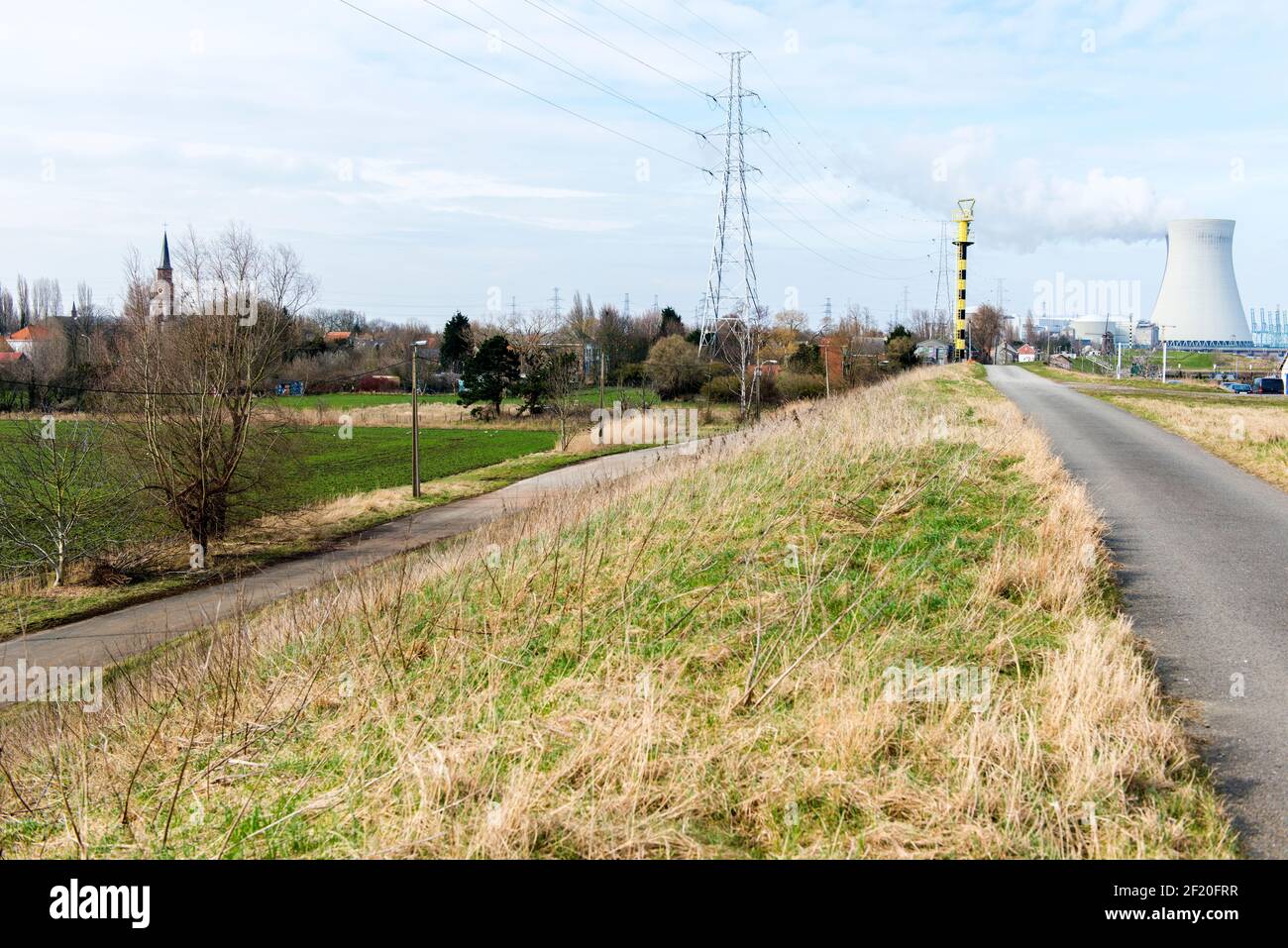 Nuclear Power Plant Doel, near the nearly abandoned Ghost Town ...