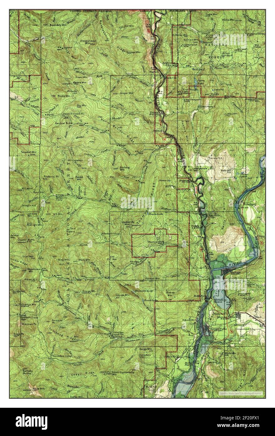 Marcus washington state map hi-res stock photography and images - Alamy