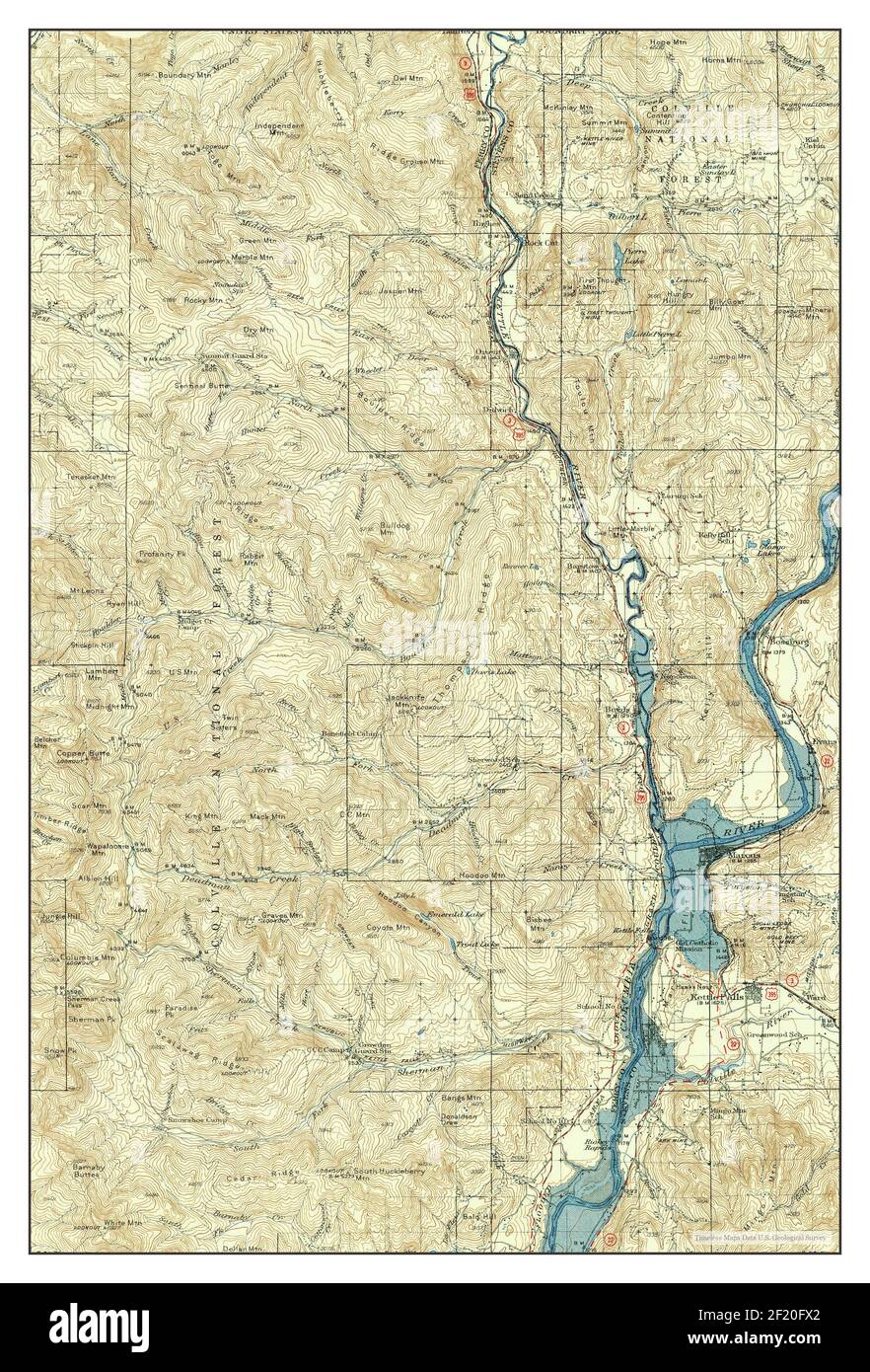 Marcus washington state map hi-res stock photography and images - Alamy