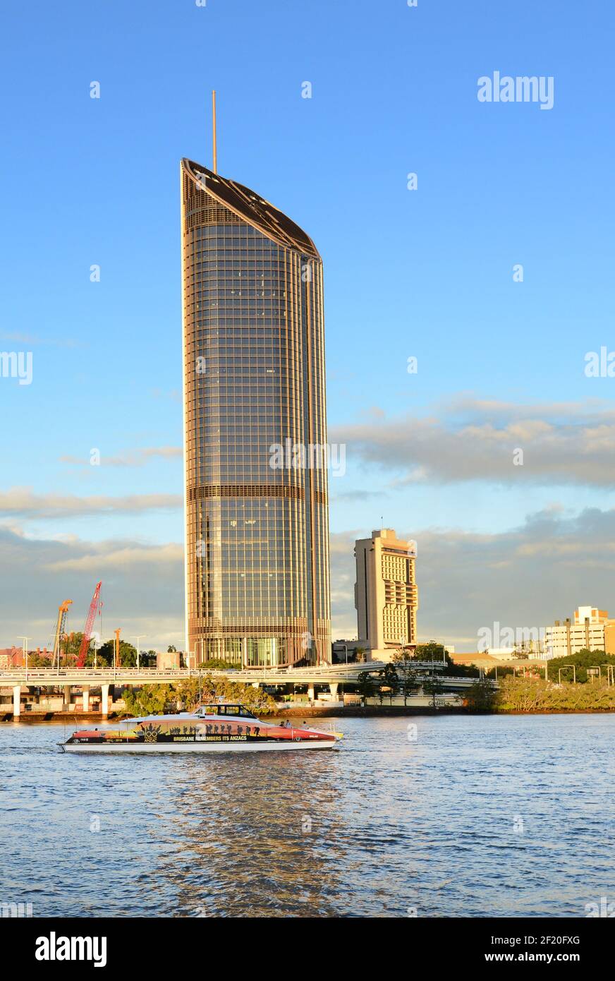 The 1 William street skyscraper in Brisbane, Queensland, Australia ...