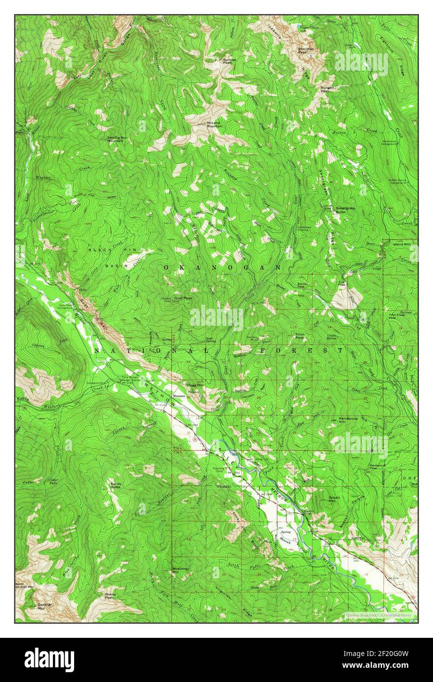 Mazama, Washington, map 1962, 1:62500, United States of America by ...