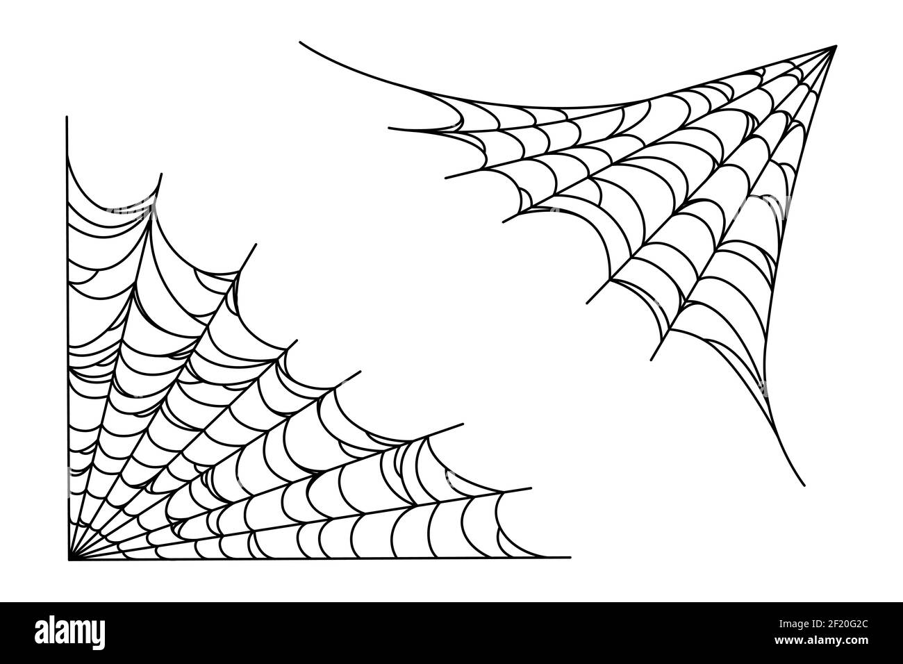 Corner Spider Web Black Background