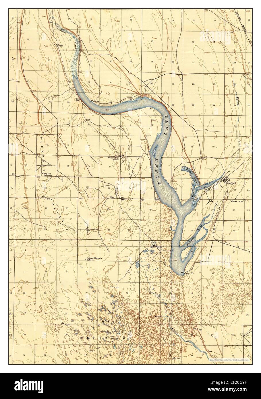 Map of moses lake hi-res stock photography and images - Alamy