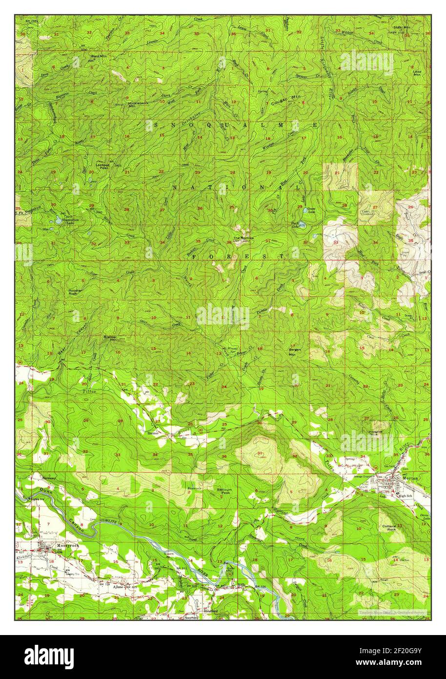 Morton washington state map hi-res stock photography and images - Alamy