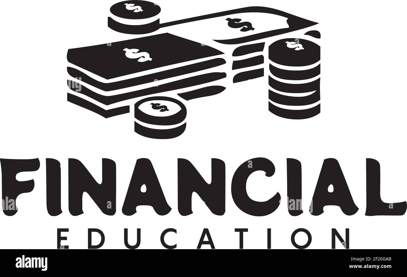 Financial education logo design vector template Stock Vector Image ...