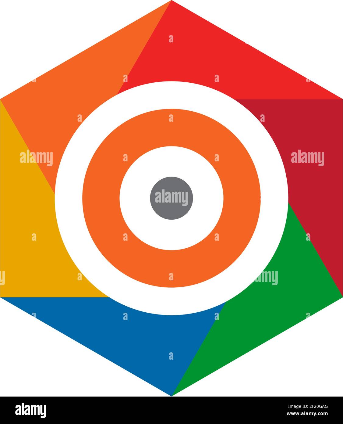 Hexagon shape design logo vector template Stock Vector Image & Art - Alamy