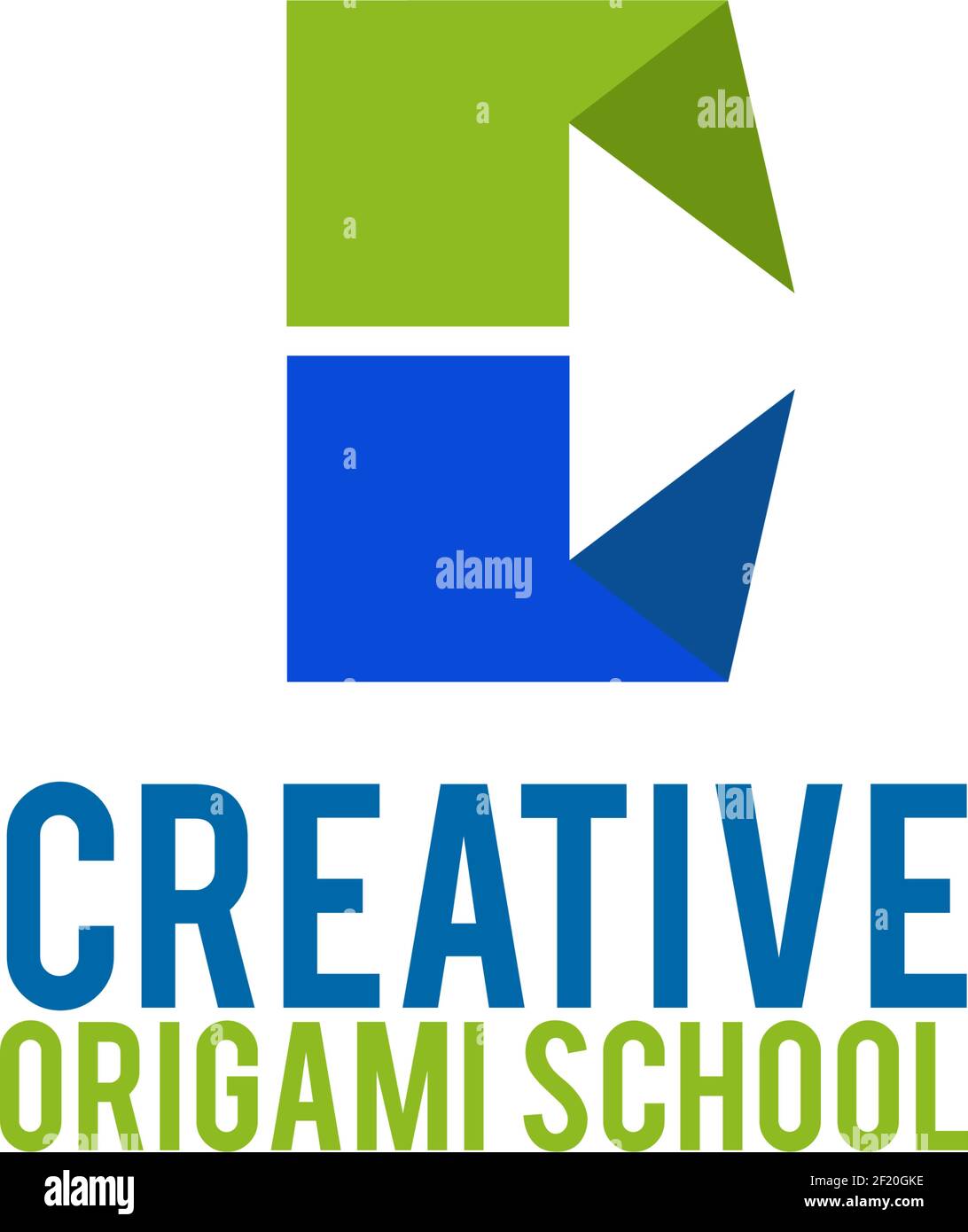 C letter origami logo design vector template Stock Vector Image & Art ...