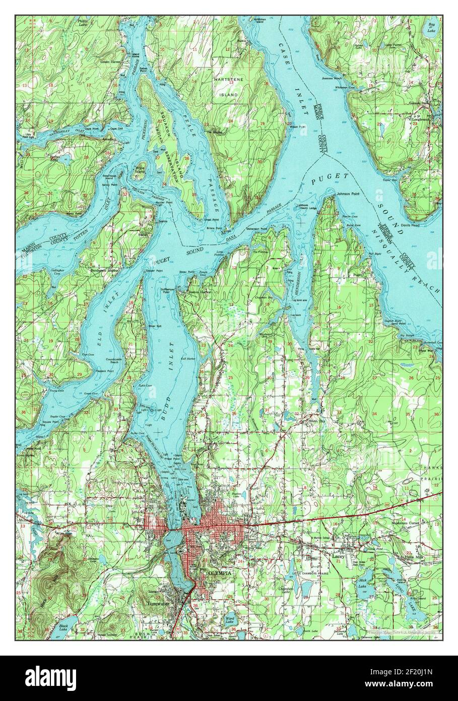 Olympia, Washington, map 1949, 1:62500, United States of America by ...