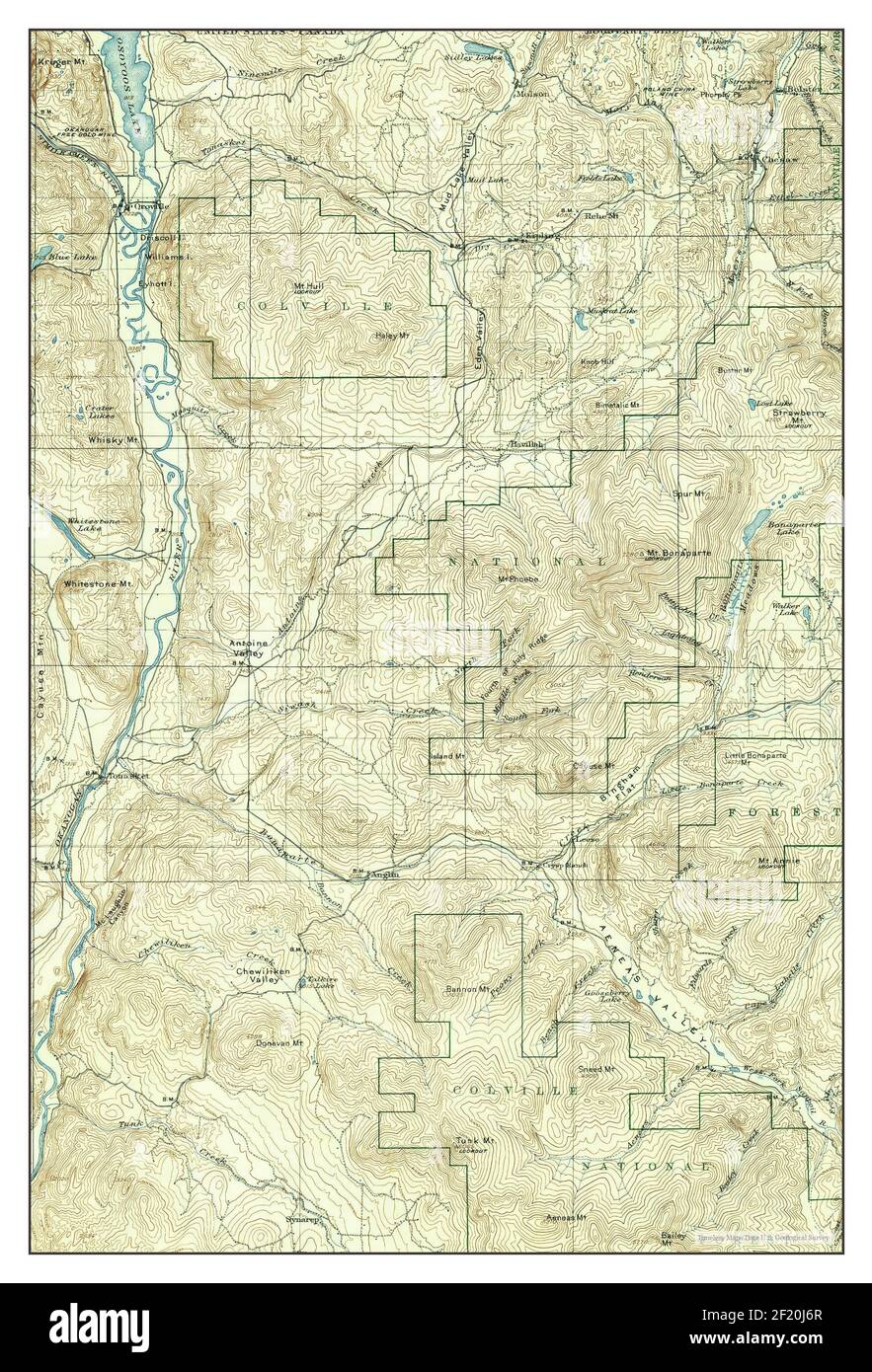 Map of osoyoos hi-res stock photography and images - Alamy