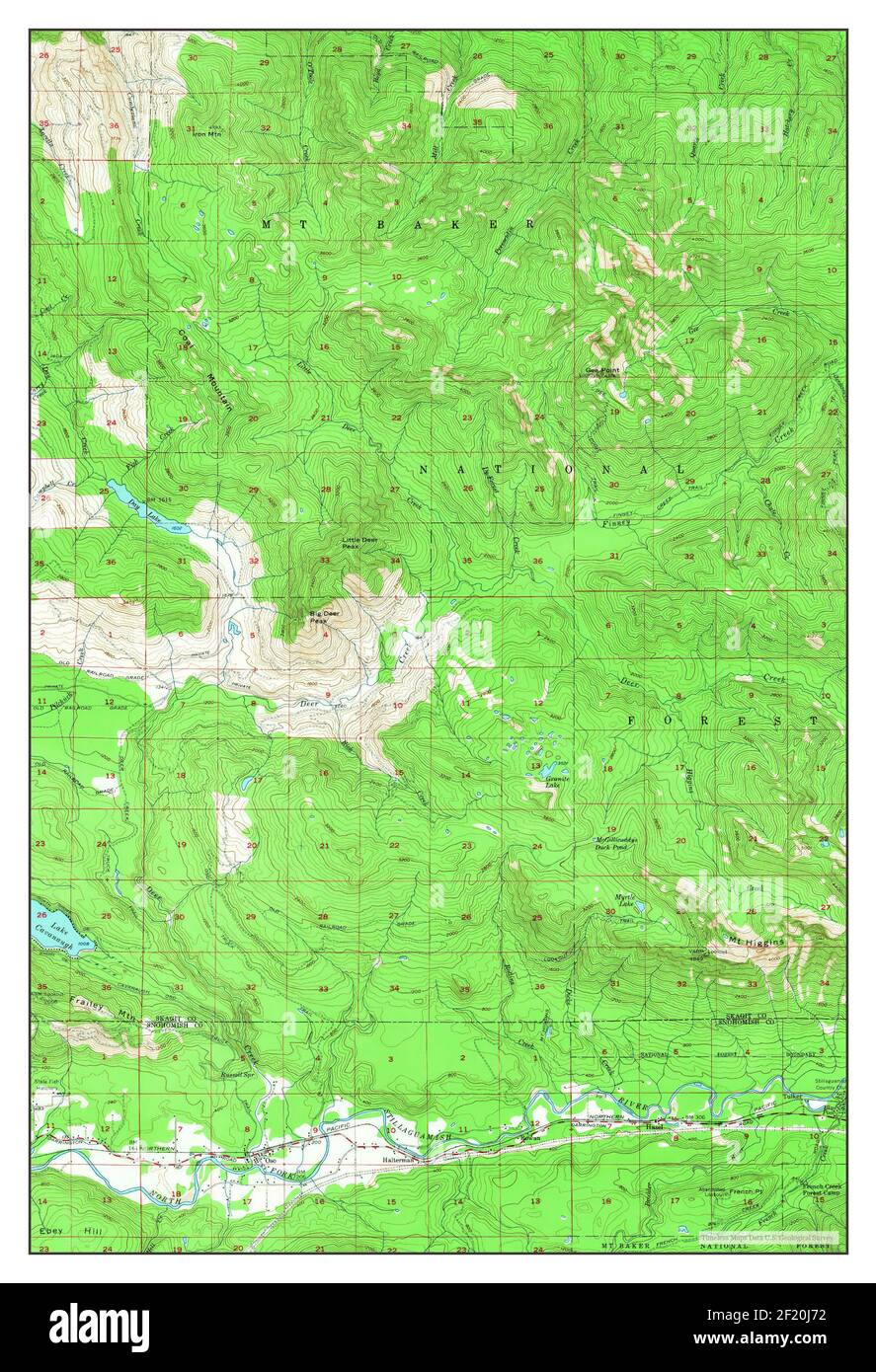 Oso, Washington, map 1956, 1:62500, United States of America by ...