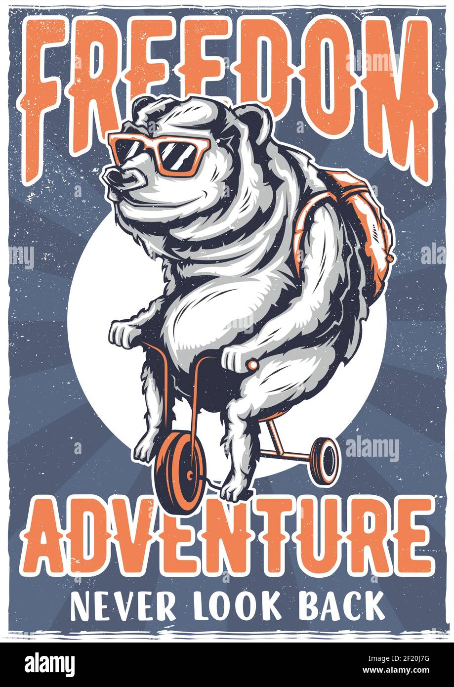 Bear on bike vector Cut Out Stock Images & Pictures - Alamy