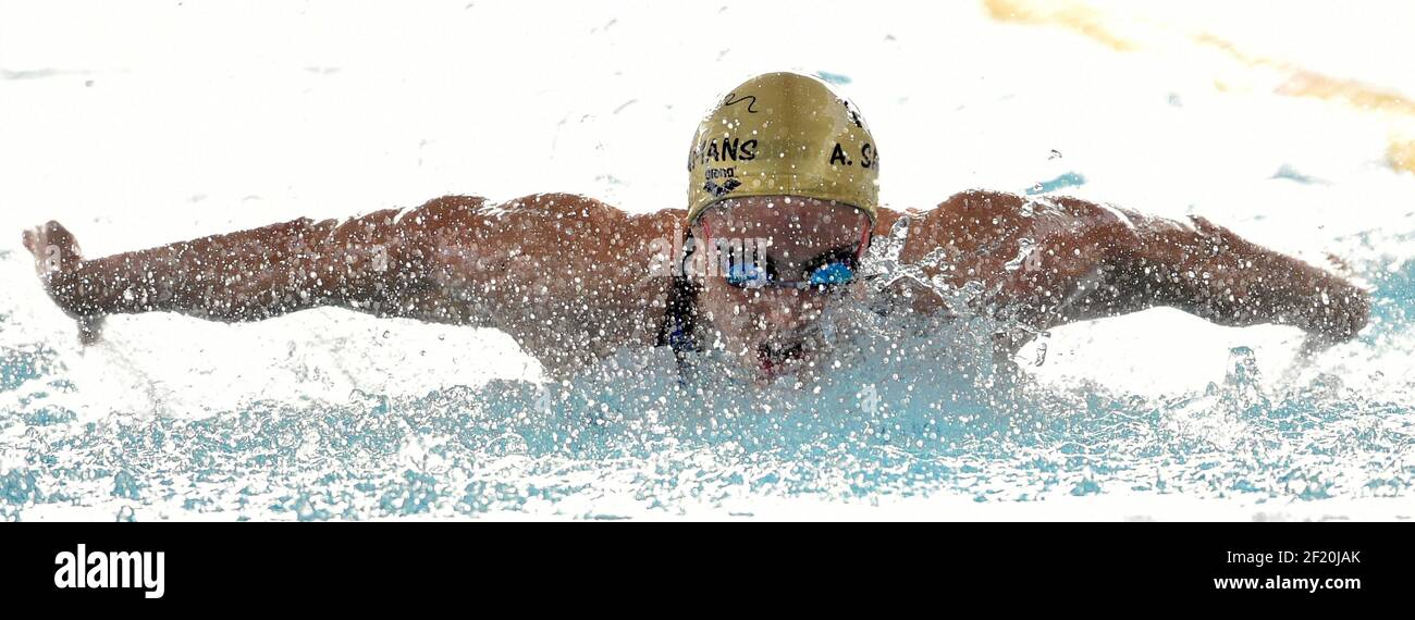 Anna Santamans on the 50m butterfly during the Meeting international ...